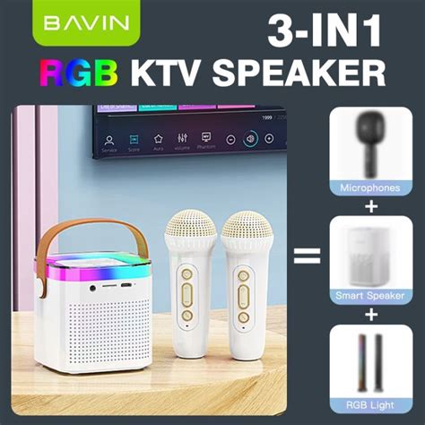 Ideal1 Bm13 Bavin Wireless Bluetooth Speaker 53v Mini Ktv Karaoke