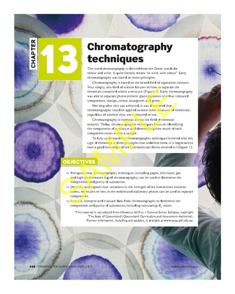 Chromatography Lecture Notes Oxford University Press Chromatography