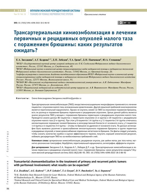 Pdf Transarterial Chemoembolization In The Treatment Of Primary And