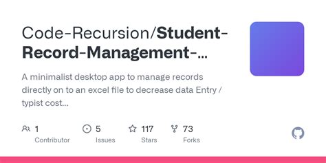 GitHub Code Recursion Student Record Management System A Minimalist Desktop App To Manage