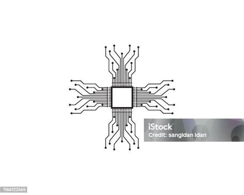회로 기판 라인 Cpu Ic Gpu 램 개념 디자인 설명 0명에 대한 스톡 벡터 아트 및 기타 이미지 0명 Cpu 개념