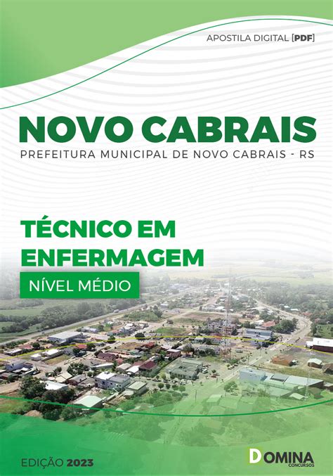 Apostila Pref Novo Cabrais Rs 2023 Técnico Enfermagem