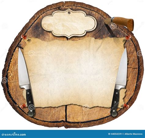 Rustic Menu Background Stock Image 44054239