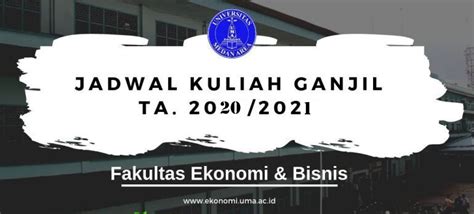 Class Schedule Information For Odd Semester Ta 20202021 Program Studi Manajemen Fakultas