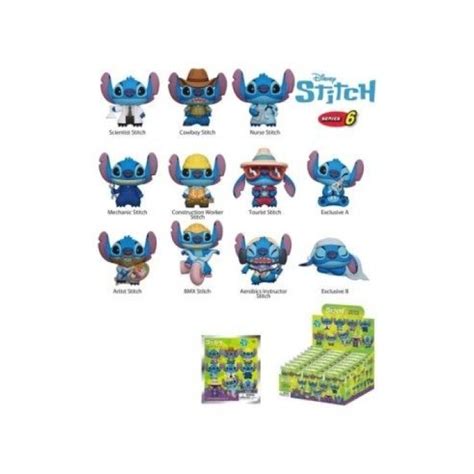Lilo Stitch PVC Bag Clips Stitch Series Display Gamebreaker