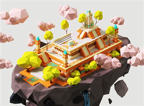 C4d 多边形建模放个烟花 站酷zcool