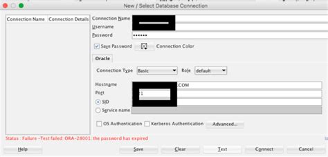 Oracle Sqldeveloper Reset Expired Password Datafireball