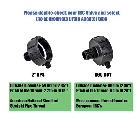 Buy 275 330 G Ibc Tote Adapter Ibc Tote Drain Adapter Fittings 2 Nps