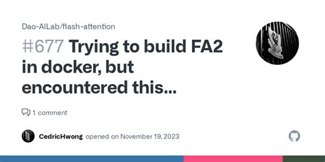 trying to build fa2 in docker but encountered this problem · issue