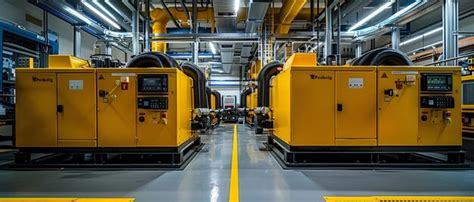 Premium Photo Generator Room With Standby Generators For Power Backup