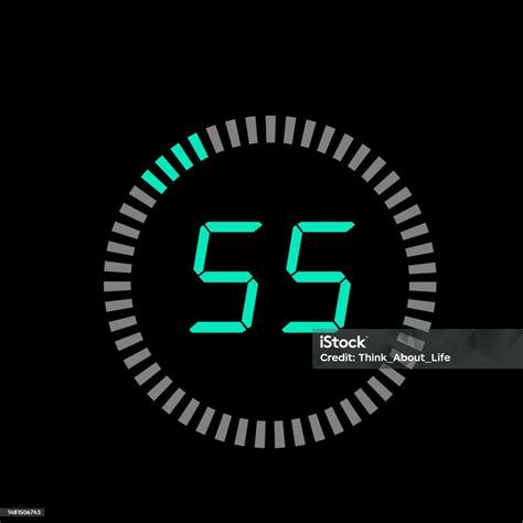 Timer Per Il Conto Alla Rovescia Del Diagramma Pi Digitale Con Sfondo