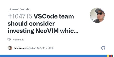 Vscode Team Should Consider Investing Neovim Which Comes With Lsp Support In Its Next Version