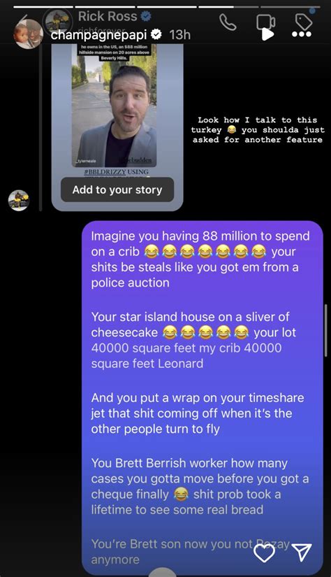 Drake Rick Ross Beef On Social Media After Champagne Moments