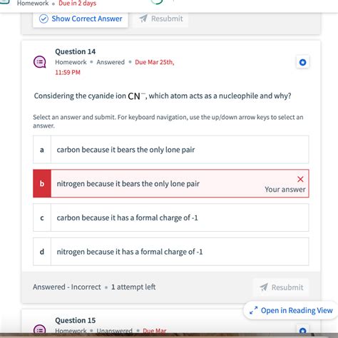 Solved Question 14 Homework Answered Due Mar 25th 11 59 Chegg