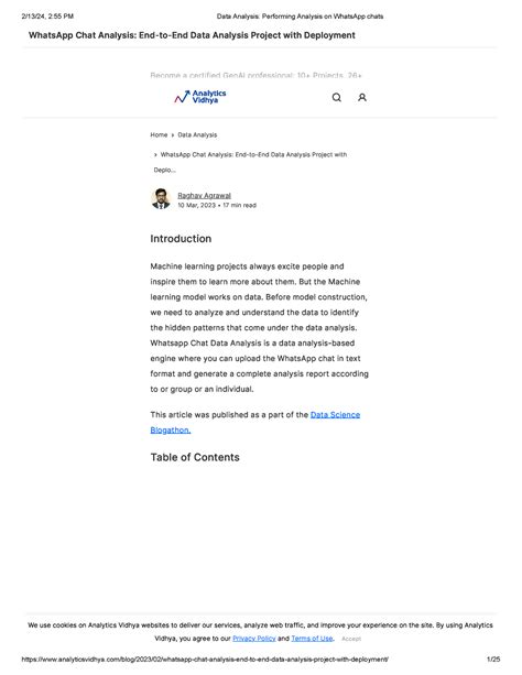 Data Analysis Performing Analysis On Whats App Chats Become A