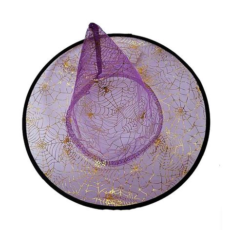 Chapéu de Bruxa de Tule Halloween cores Variadas Silver Tudo para