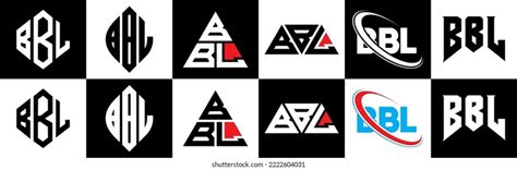 Bbl Letter Logo Design Six Style Stock Vector Royalty Free 2222604031