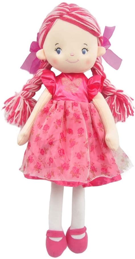 Muñeca De Trapo Y Tela Gaby Color Fiusha Muebles Gm
