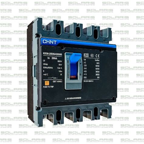 SOLARIS Your Trusted Partner Chint Molded Case Circuit Breaker