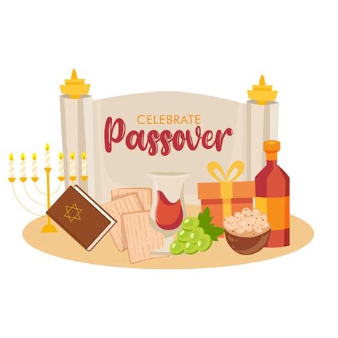 Premium Vector Jewish Holiday Passover Banner Design Happy Passover