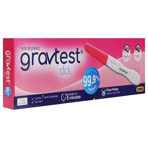 TESTE DE GRAVIDEZ GRAV TEST CLICK Ultrafarma