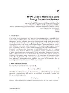 Mppt Control Methods In Wind Energy Conversion Systems Mppt Control Methods In Wind Energy