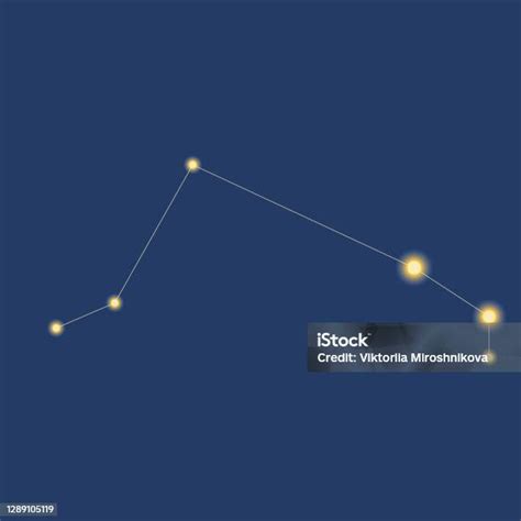 Rasi Bintang Aries Terisolasi Sebagai Tanda Zodiak Ilustrasi Stok
