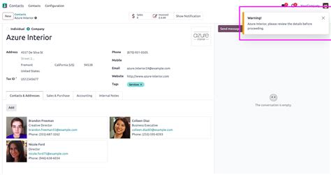 how to create a display notification in odoo 18