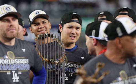 Reacción de Shohei Ohtani tras ganar la Serie Mundial con Dodgers incluye amenaza al resto de MLB