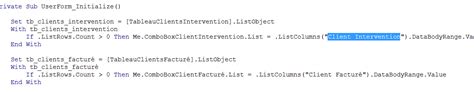 erreur add de listrows