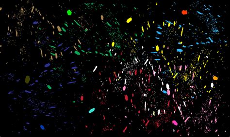 Rainbow Colored Blot Isolated On Black Background Vector Art At Vecteezy