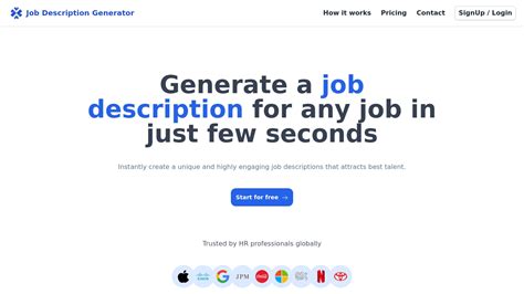 Job Description Generator Dotheai