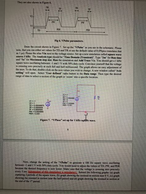 Square Wave Voltage Source Simulation You May Chegg