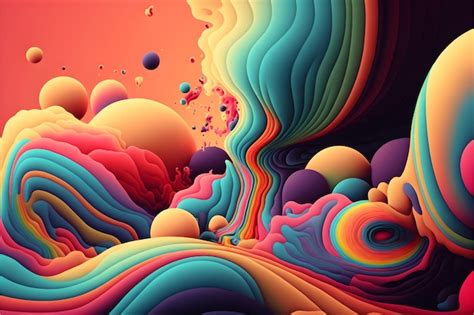 Premium Photo Abstract Psychedelic Background