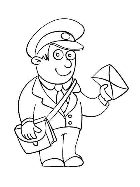 Postman Coloring Pages