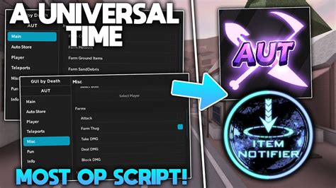 UPDATE ROBLOX A Universal Time Script Hack GUI Item Farm Auto Farm Get ANY Stands