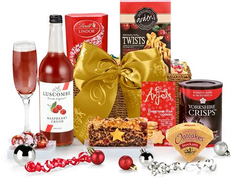 Santa s Delight Hamper With Alcohol Free Pressé Regency Hampers