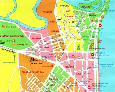 芽庄旅游地图：