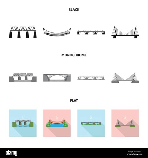 Vector Illustration Of Connection And Design Logo Collection Of Connection And Side Stock