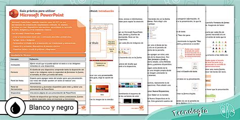 Guía Ppt Microsoft Powerpoint Instructivo Tecnología