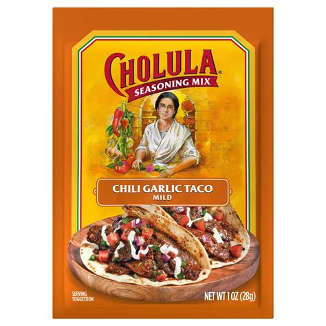 Cholula Chili Garlic Taco Mild Recipe Mix Shop Spice Mixes At H E B