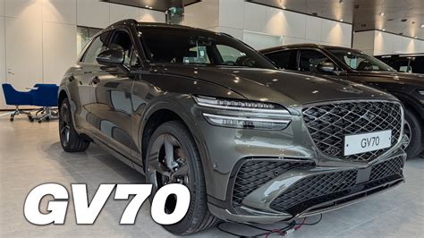 4k 제네시스 Gv70 페이스리프트 스포츠패키지 짧게 보고 왔습니다 ㅣ 스토르 그린 울트라마린 블루 투톤 Youtube