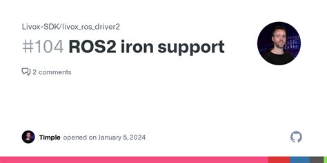 ROS2 Iron Support Issue 104 Livox SDK Livox Ros Driver2 GitHub