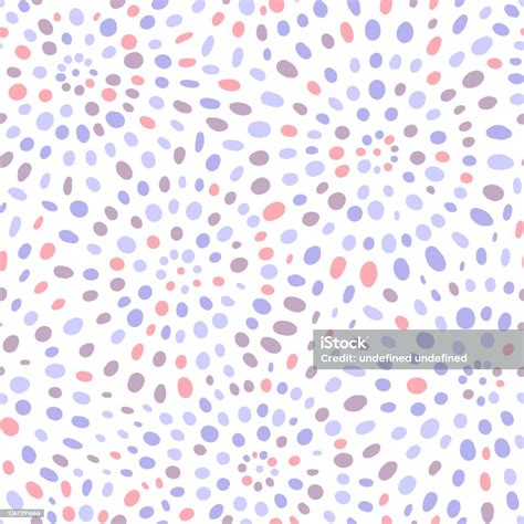 반점과 점이 있는 원형 추상적 원활한 패턴 장식 포장지 벽지 엽서 및 인사말에 대한 배경 미니멀 한 스타일 파스텔 색상 0명에