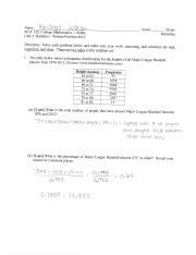 Statistics Written Problem Solving Set Pdf Course Hero
