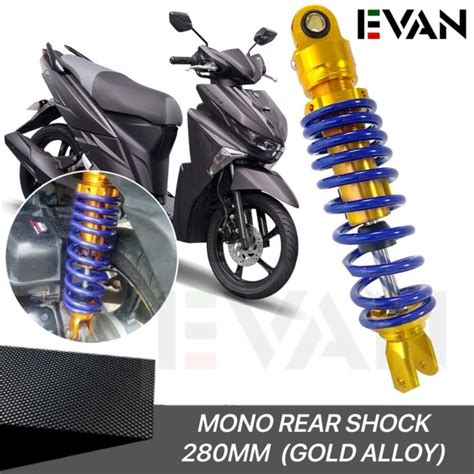 EVAN Shop Gold Alloy Rear Mono Shock Mm Absorber Mio Beat Fi Click Skydrive Fino Scoopy