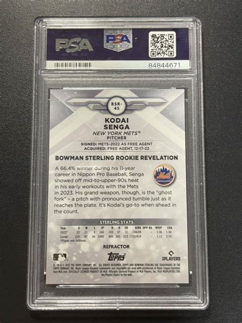 Yahooオークション Psa 10 199枚限定 千賀滉大 2023 Bowman Sterl