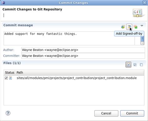 Development Resources Contributing Via Git Eclipsepedia