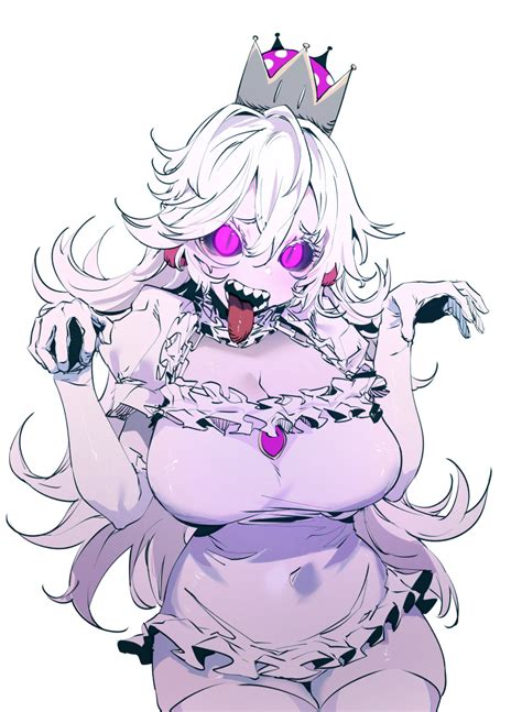 Rule 34 Absurdres Black Sclera Boosette Breasts Cleavage Collar Crown
