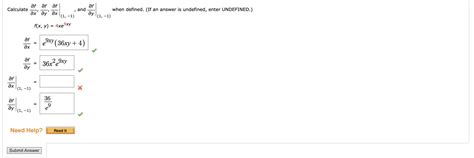 Solved Calculate ∂x∂f∂y∂f∂x∂f∣∣1−1 And
